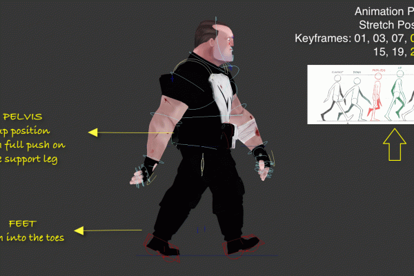 3D Walk Cycle Animation Course (Maya) - Cristina Teaching Art