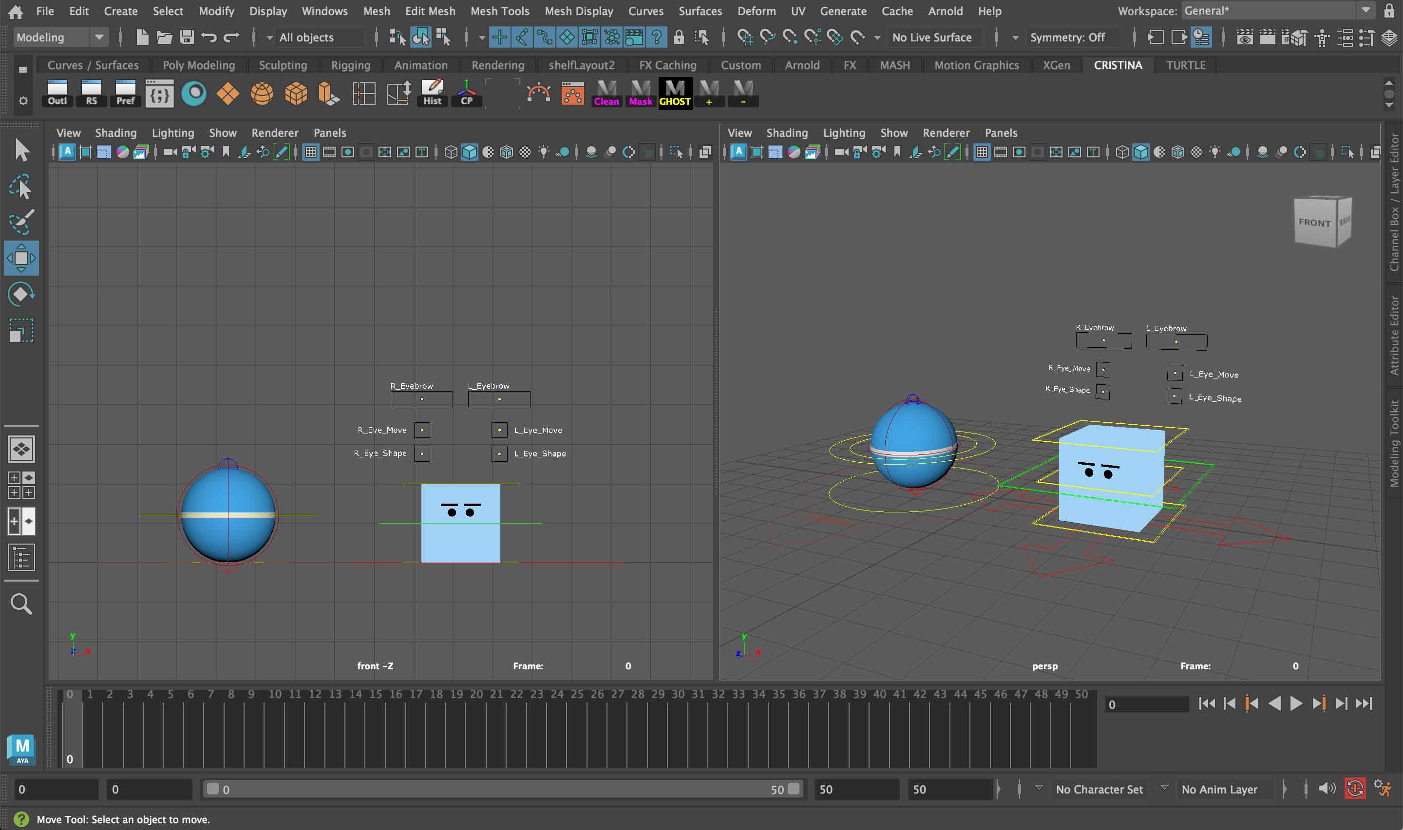 3D Animation student reel, beginner level - Cristina Teaching Art